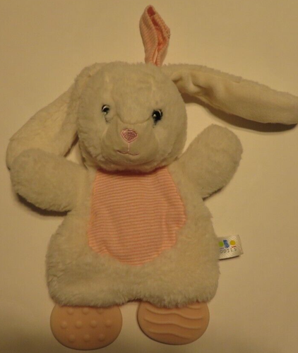 Bobo Buddies Bunny Rabbit Baby Teether Lovey Security Crinkle Toy Pink ...