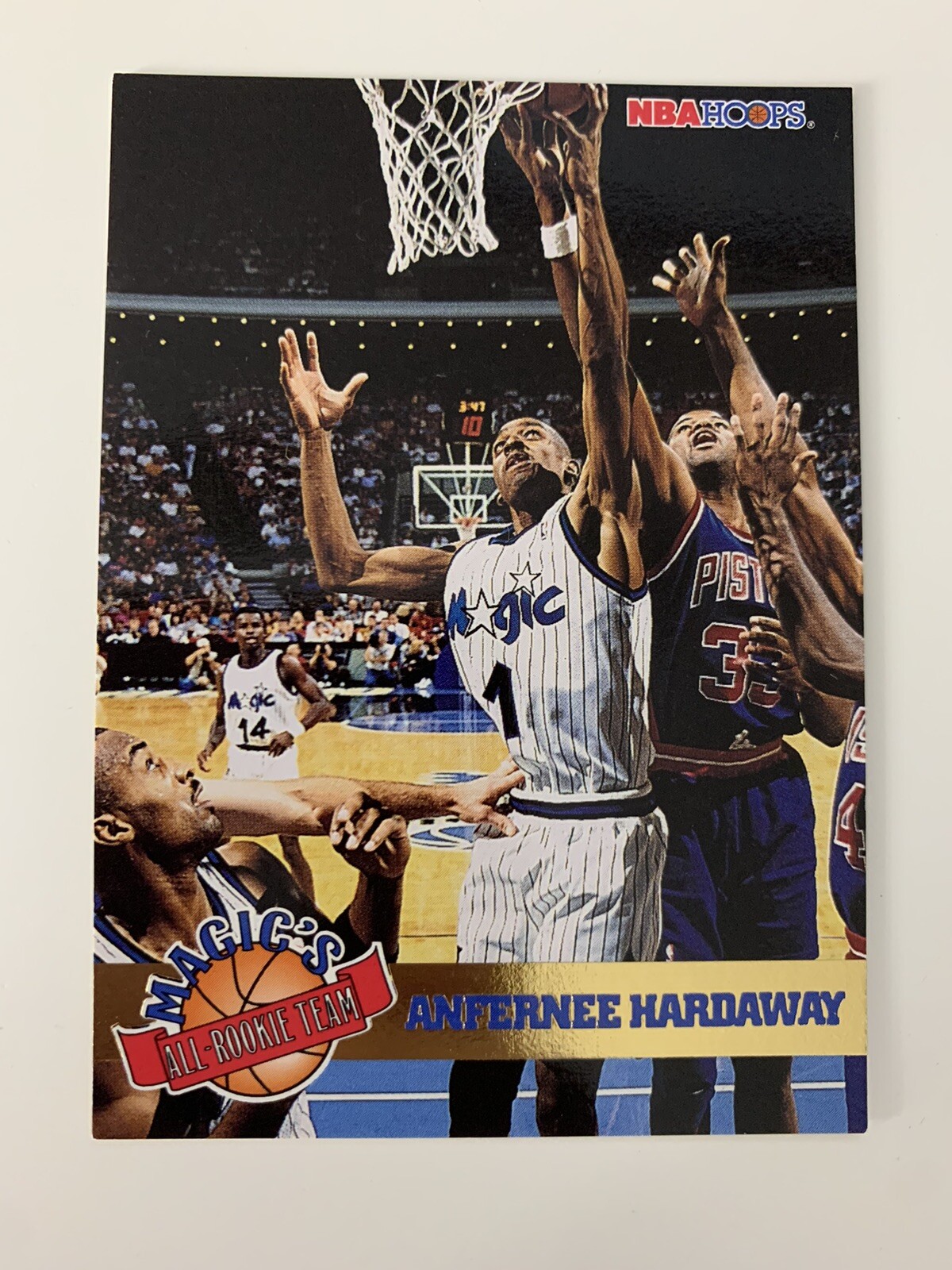 1993-94 NBA Hoops Anfernee Hardaway Magic's All-Rookie Team Card ...