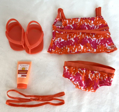 American Girl 🧡 Bright & Splashy Tankini Lila Truly Me Bathing suit ...
