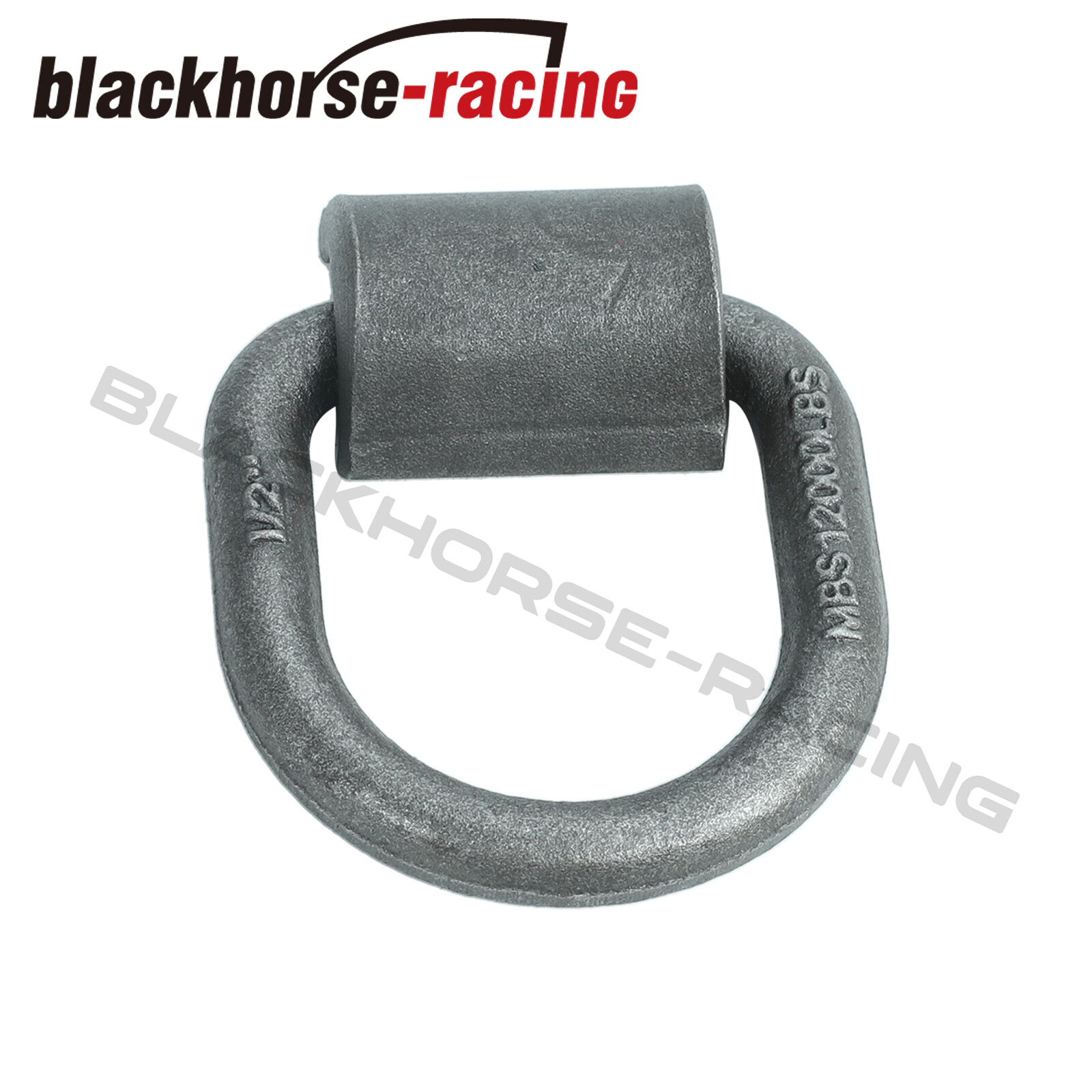 (12 Pack) 1/2" Heavy Duty Weld-On Forged Mounting D Ring 12000 Lbs, WLL ...
