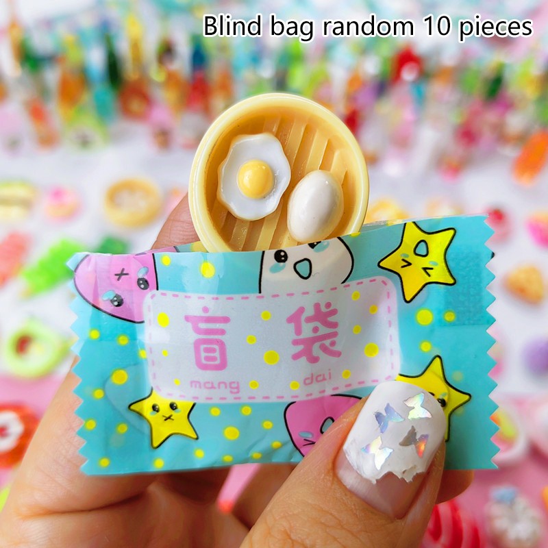 10Pcs Mini Blind Bag Kawaii Blind Box Surprise Cartoon Bottle Food ...