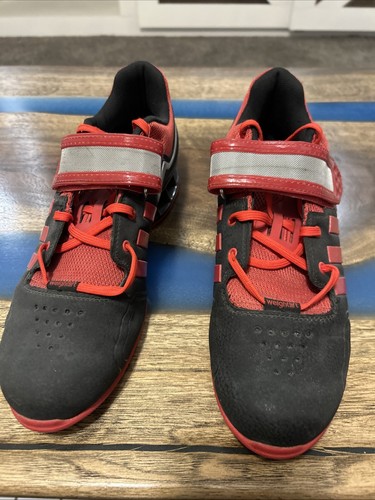 Size 11 - adidas adiPower Weightlifting Shoes Red And Black | eBay