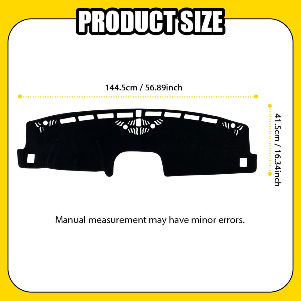 Dash Cover for Ford Maverick 22-25 Thickened Anti-glare Dash Cover Mat ...