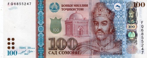 TAJIKISTAN 100 SOMONI 2022 P 28. XF CONDITION. 5RW 20JUN | eBay