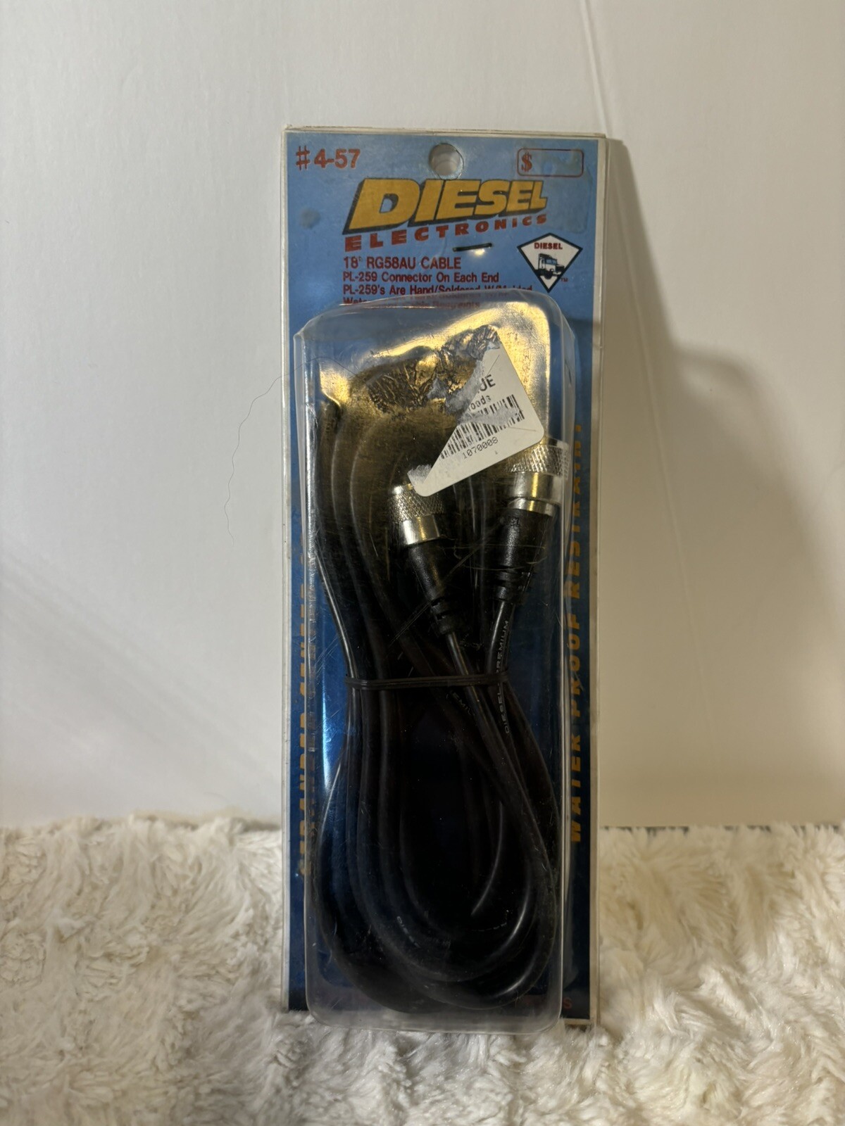 Diesel Electronics 18’ RG58AU Cable# 4-57 Connector On Each End Pl-259 ...
