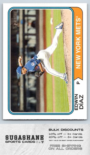 2023 Topps Heritage 36 Edwin Diaz Mets Baseball Card | eBay