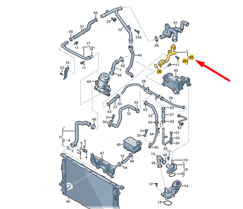 NEW AUDI A6 C7 COOLANT PIPE 059121065CP ORIGINAL | eBay