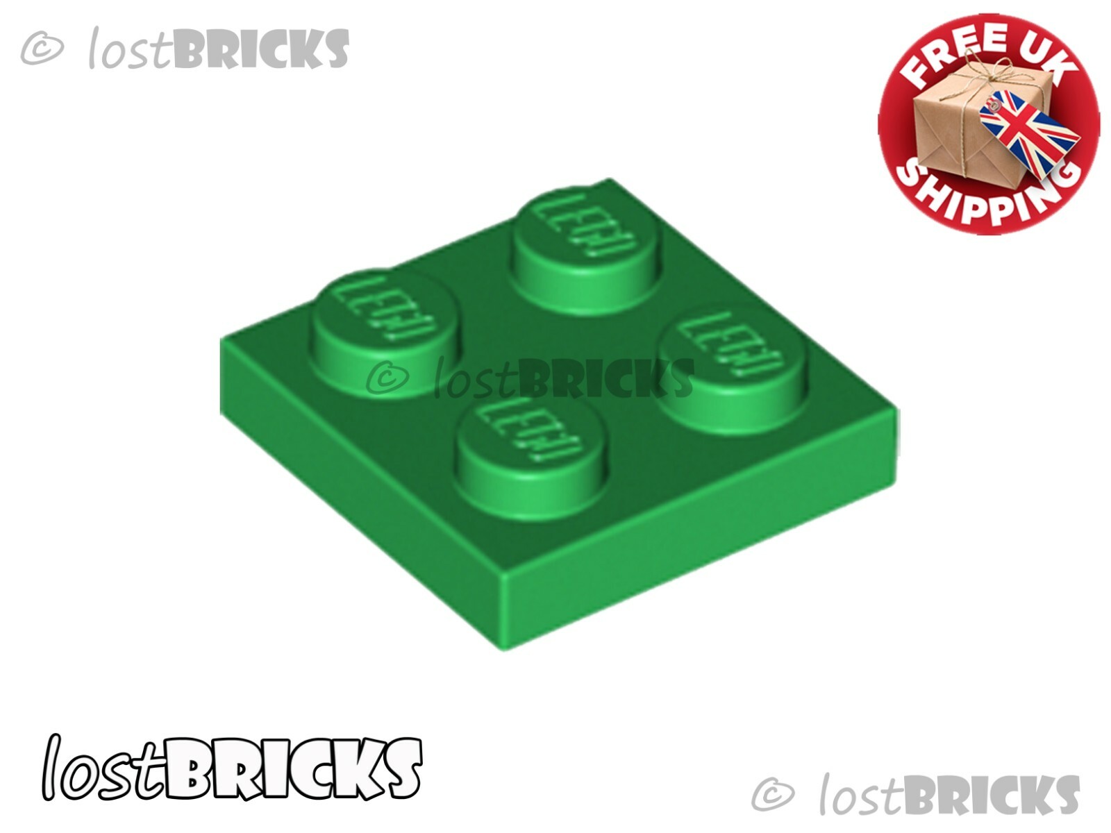 LEGO - Part 3022 - Pack of 10 x NEW LEGO Plates 2x2 +SELECT COLOUR ...