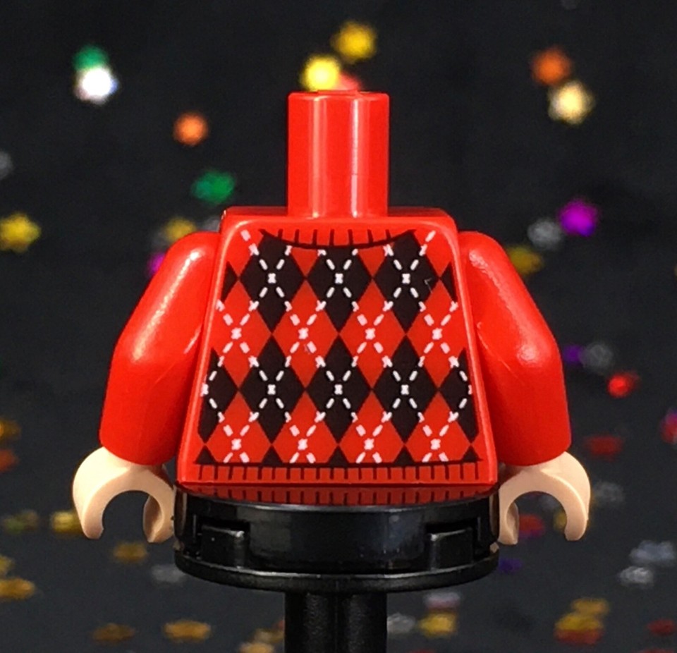 NEW LEGO Red Dudley Dursley Harry Potter Minifigure Torso Decorated ...