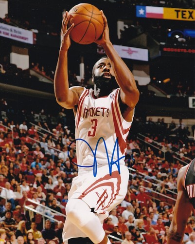 JAMES HARDEN SIGNED AUTOGRAPHED 8X10 PHOTO HOUSTON ROCKETS | eBay