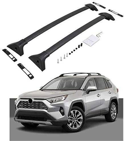 2Pcs Roof Rail Rack Cross Bars Crossbars Fits for Toyota 2019-2023 RAV4 ...