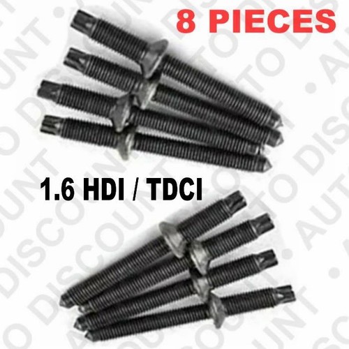 8 vis boulon goujon pour injecteur pour CITROEN PEUGEOT FORD 1.6 HDI ...
