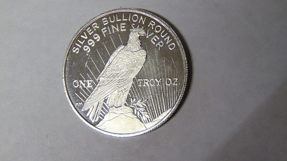 Proof Finish Peace Dollar Design 1 oz .999 Fine Silver Round (5621) | eBay