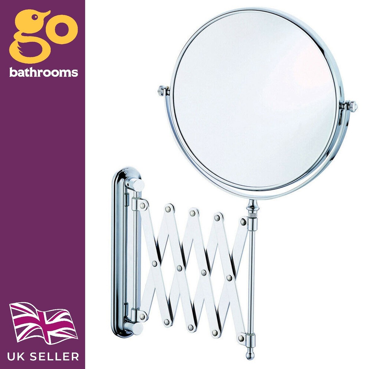 Wall Mounted Extendable Mirror Bathroom ATYUJKB Makeup Mirror Wall