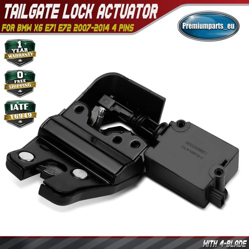 Tailgate Lock Actuator for BMW X6 E71 E72 2007-2014 4 Pins 51247114612 ...