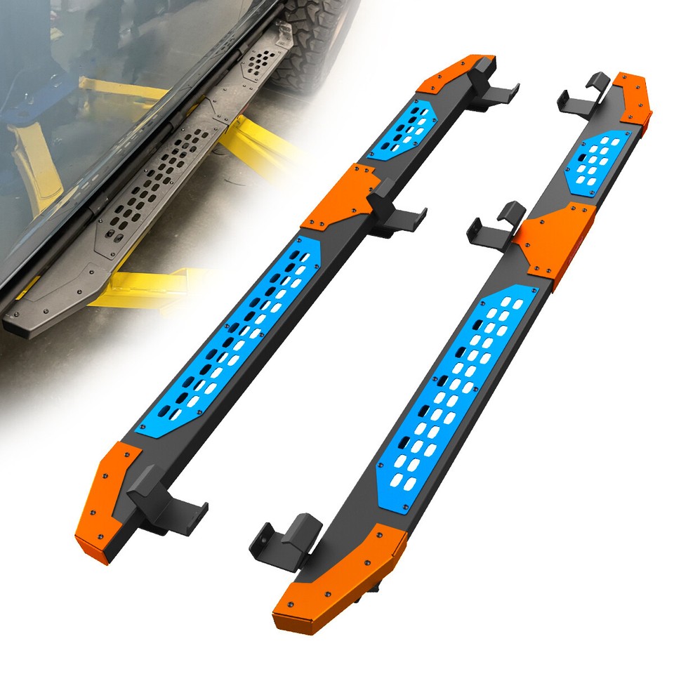 2021-2026 Rock Rail Side Steps Running Boards Nerf Bars for Ford Bronco ...