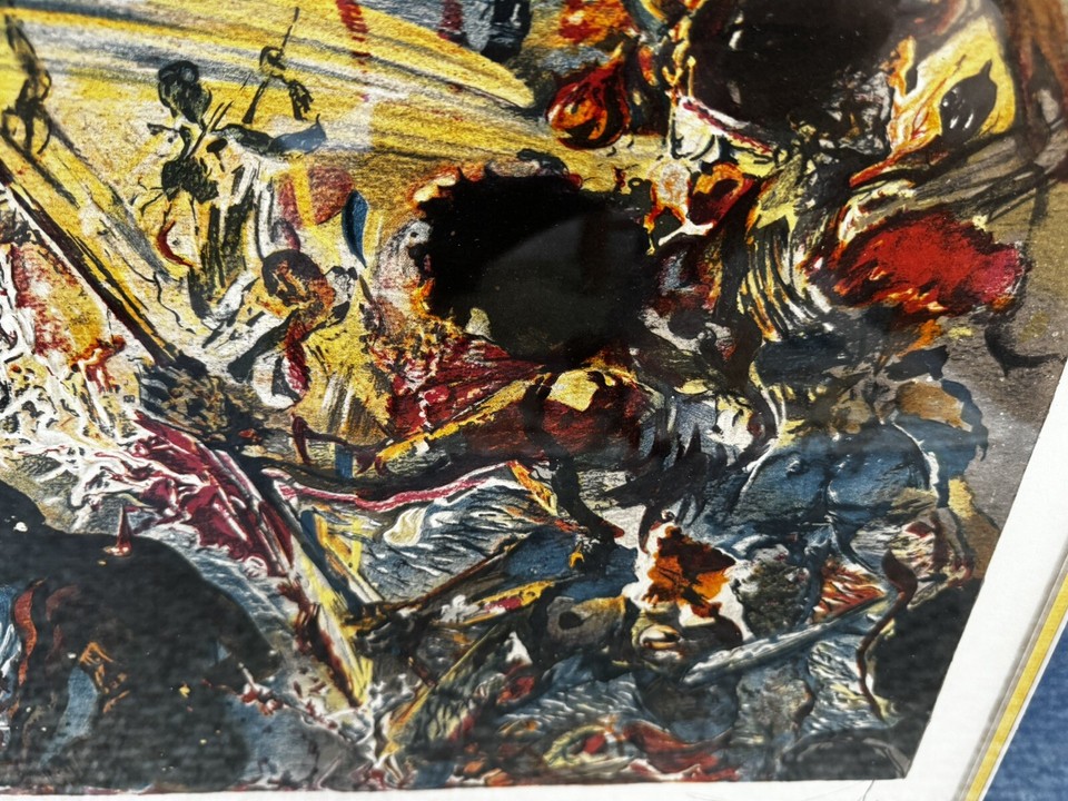 Salvador Dali rare "Tuna Fishing" original print signed by the artist ...