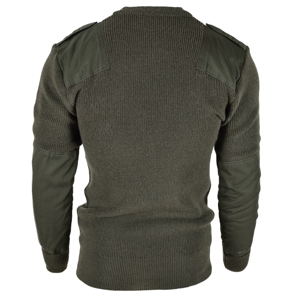 Mil-Tec brand Men Sweater German pullover Commando Jumper Olive OD ...