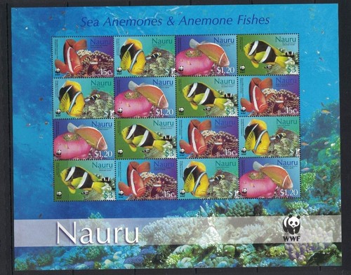 2003 Nauru Fish WWF Issue SG 566/69 Sheetlet 20 Muh | eBay