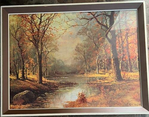 Robert Wood Original Autumn Canvas Painting | eBay