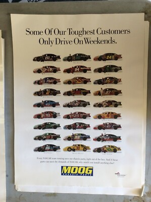 NASCAR CHAMPION MOOG POSTERS Multiple Years 31,33,35 To 41 and 45 To 52 ...