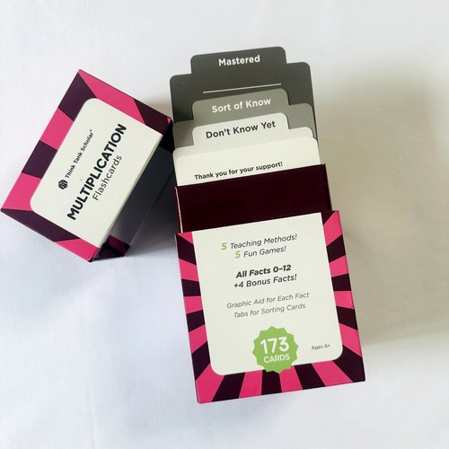 NWOT Think Tank Scholar Multiplication Flashcards 173 Card Set | eBay