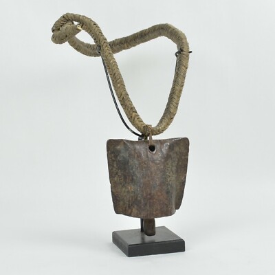 African MAASAI Braided Leather & Iron Cowbell Cow Bell | eBay