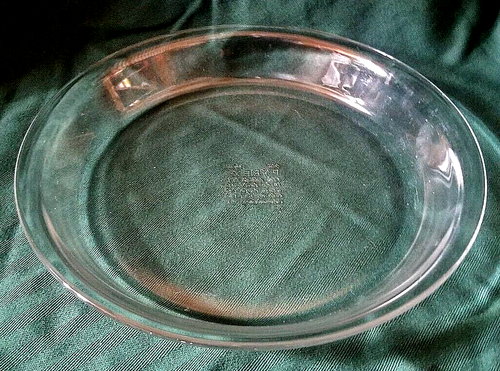 ~ VTG Pyrex Clear Glass Pie Pan #209 Deep Dish Plate 9.5" Microwave ...