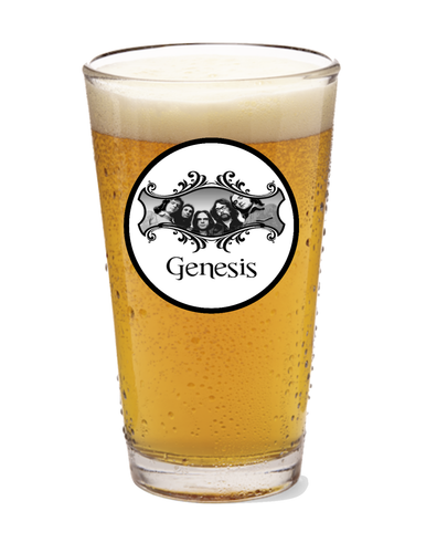 Genesis (2024) - Rock & Roll - 16oz Pint Beer Glass Pub Barware Seltzer ...