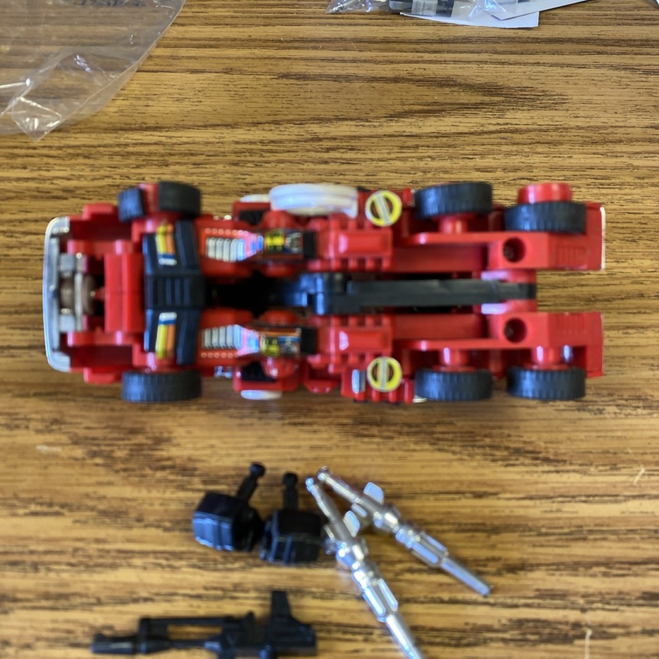 Vtg Transformers G1 Inferno Autobot 1985 Japan Takara Fire Engine Near ...