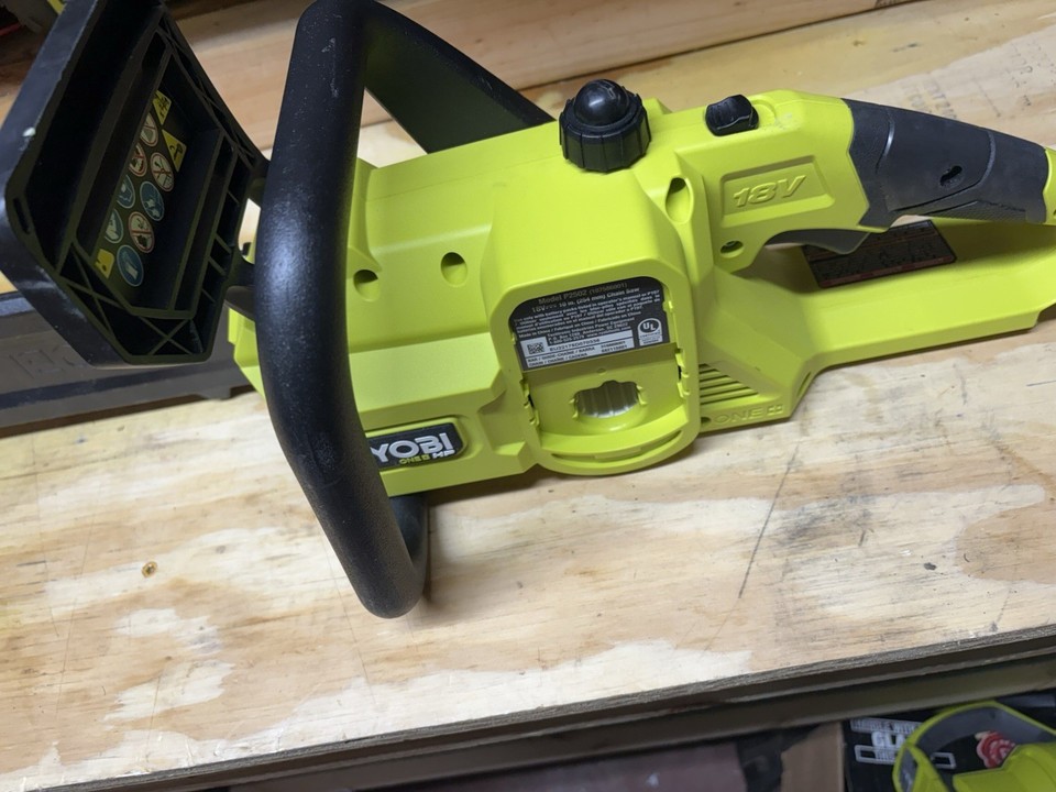 Ryobi P2502 18v Brushless Chainsaw (no chain or oil cap)****** | eBay