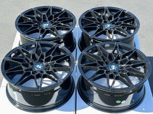 4 NEW Rims 18” Wheels 5X120 ET30 Gloss Black 18X8 Fits: Many BMW Sedans ...
