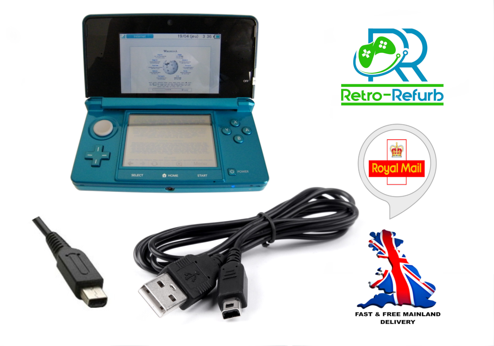 Nintendo 3DS Charger USB Cable - FAST FREE POST | eBay UK