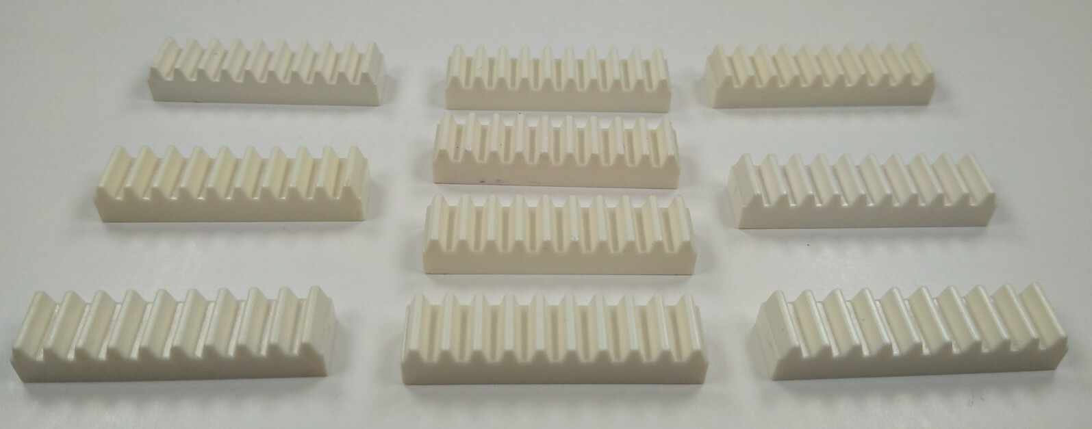 x10 Lego White 1x4 Technic Gear Rack Part 3743 ev3 technic steam robot ...