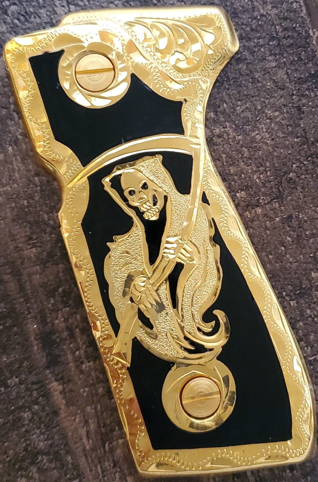 Classic Reaper cachas santa muerte premium mexican style Beretta 92fs ...