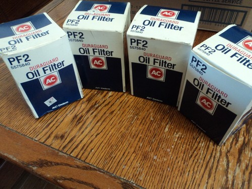 Lot of 4 AC Delco 5575840 Duraguard Oil Filter PN PF2 | eBay