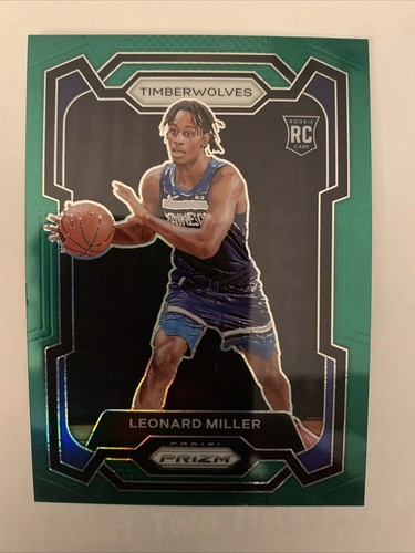 Leonard Miller 2023-24 Panini Prizm #155 Green Prizm Rookie Card ...