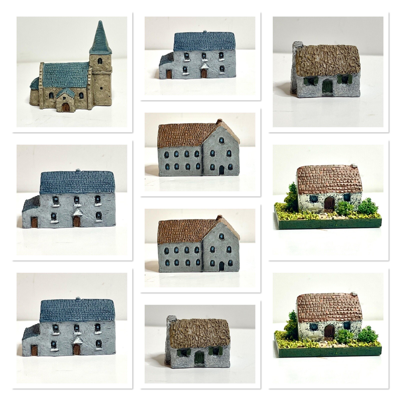 3mm Wargame Terrain - Pack of 10 X 3mm Buildings - Wargame Scenery ...