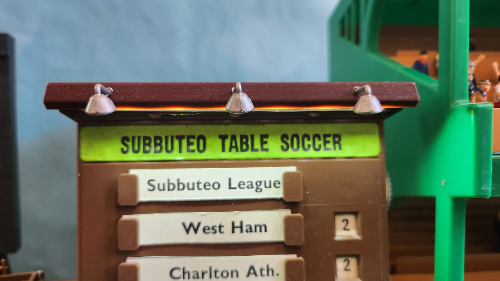 LIGHTING KIT FOR SUBBUTEO SCOREBOARD SET Z C115 EVENING KICK OFF NOW AN ...