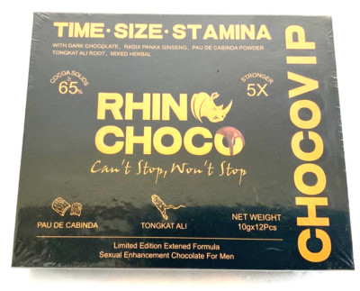 Rhino Choco Power Chocolate – Original Formula, 12 Pieces, Extra ...