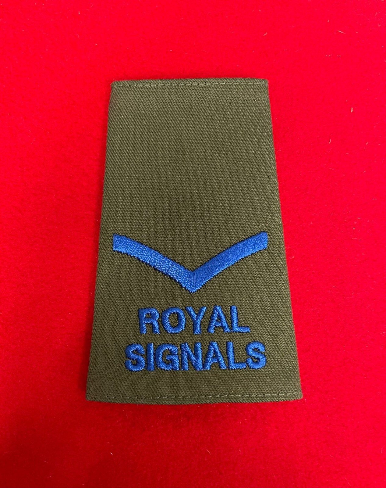 Olive Green Royal Signals Rank Slides Royal Corps of Signals Combat ...
