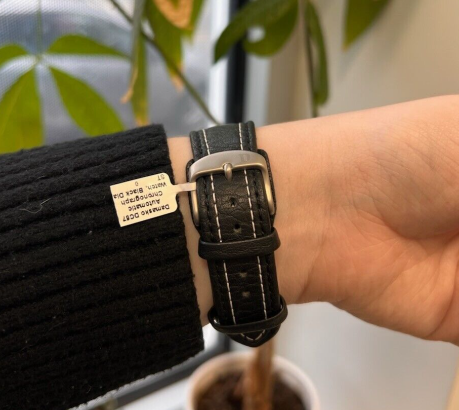 Damasko DC56 Automatic Chronograph Watch, Black Dial on Strap | eBay