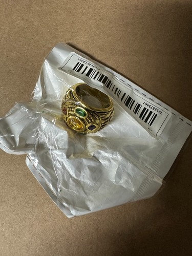 Marvel Thanos Infinity Stone Gauntlet Power Ring Avengers Size 10 | eBay