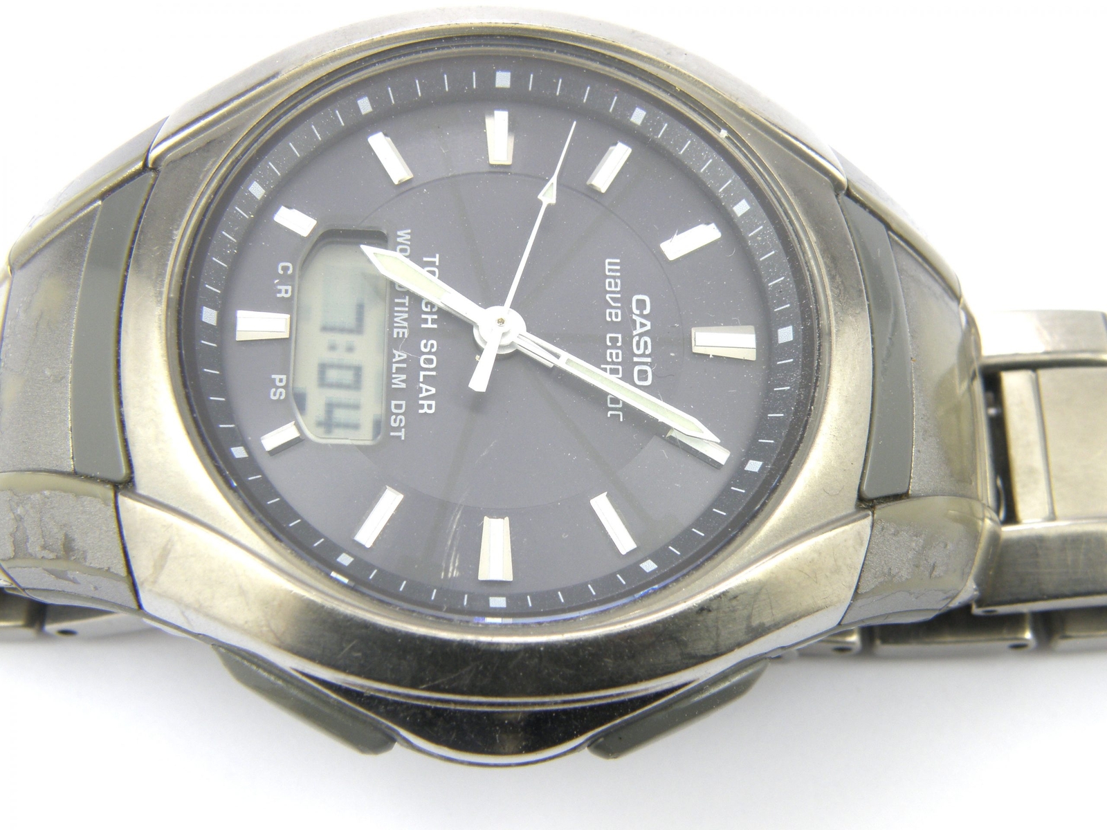 Gents Casio Wave Ceptor Titanium WVA-420TJ Watch - 100m for sale online ...