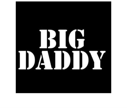 Big Daddy Cute Funny Saying 5" White Vinyl Decal Car Truck Notebook | eBay