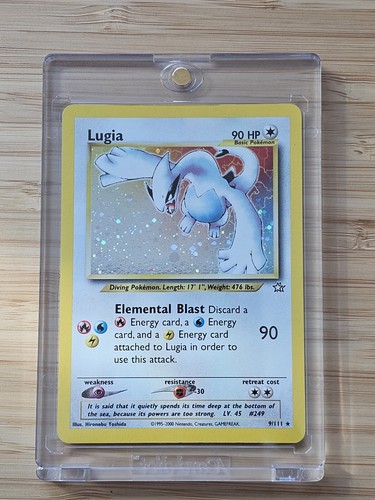 Unlimited Edition Lugia 9/111 Neo Genesis Set Holo Rare Vintage Pokemon ...