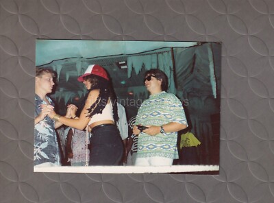 Original Found COLOR Photograph Man and Woman Dancing D4378 | eBay