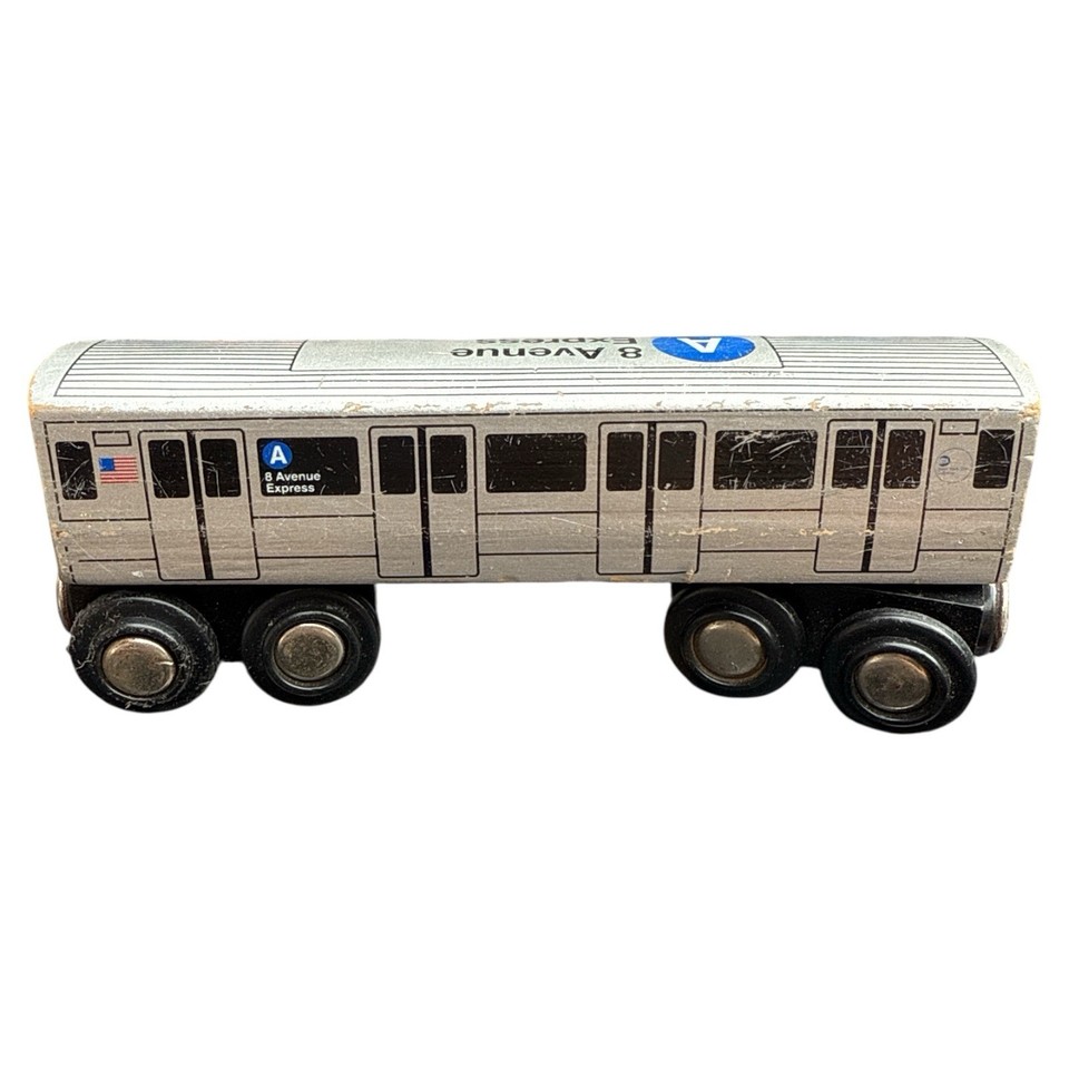 Munipals R160 A Train Wooden Subway Car 8 Avenue Express | eBay