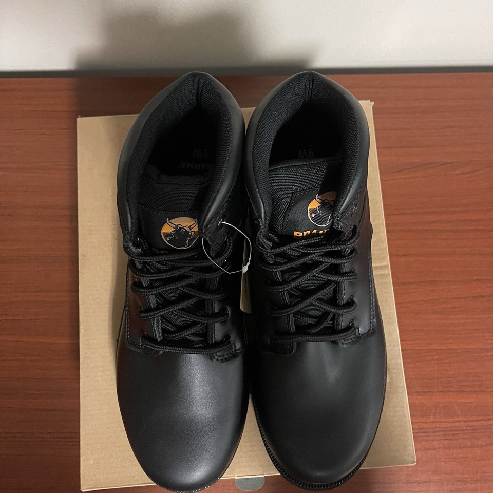 BRAHMA Oil & Slip Resistant Escott Black Men Work Boot Size 9W | eBay