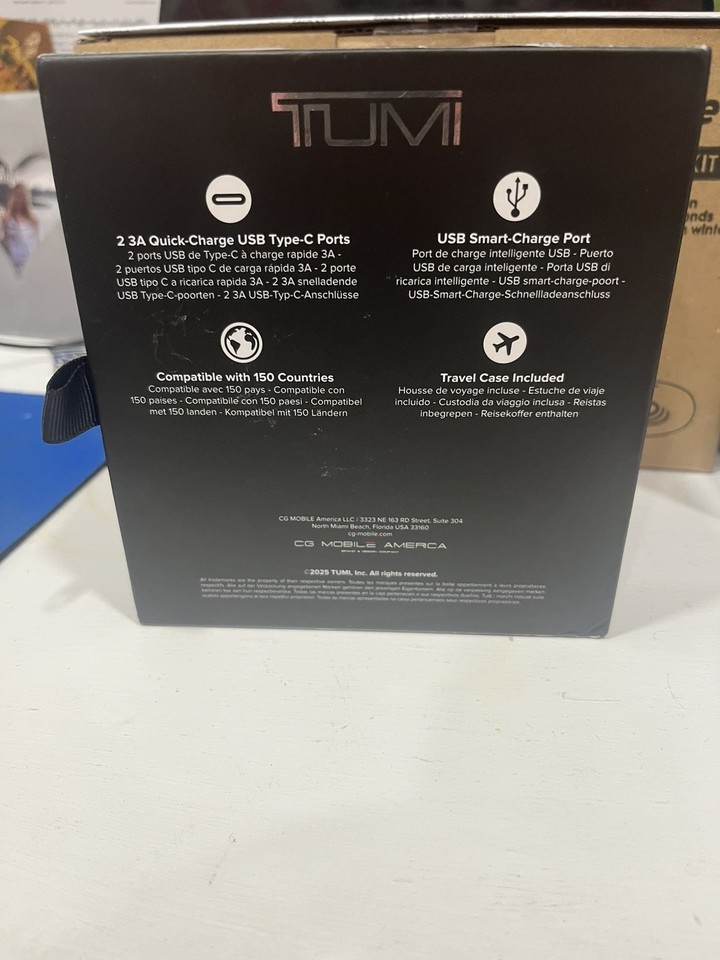 Tumi Ultra Slim Universal Power Adapter Model: 14352 | eBay